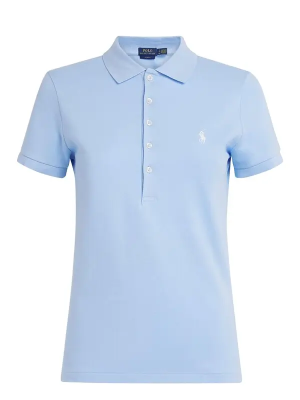 Polo Ralph Lauren Cotton Slim Polo Shirt - Blue