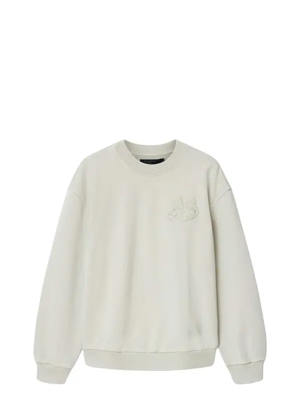 ALLSAINTS Organic Cotton Insignia Sweatshirt - Green