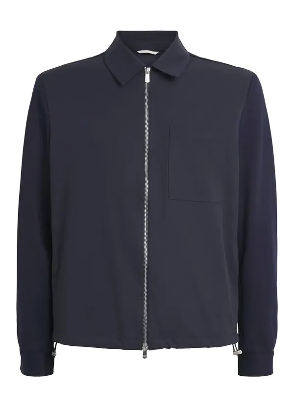 Marco Pescarolo Wool Blend Jacket - Navy