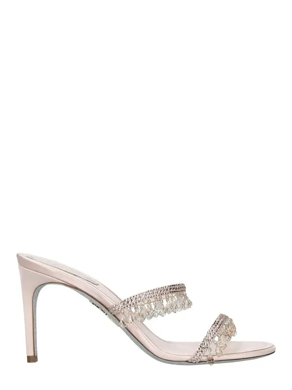 Rene Caovilla Chandelier 80 Heeled Mules - Pink