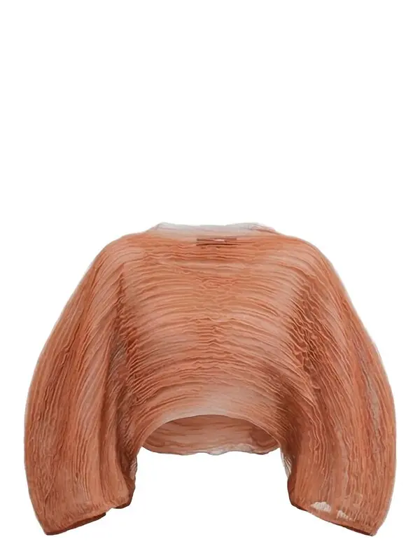 WEISE Duna Sculpted Tulle Top - Brown