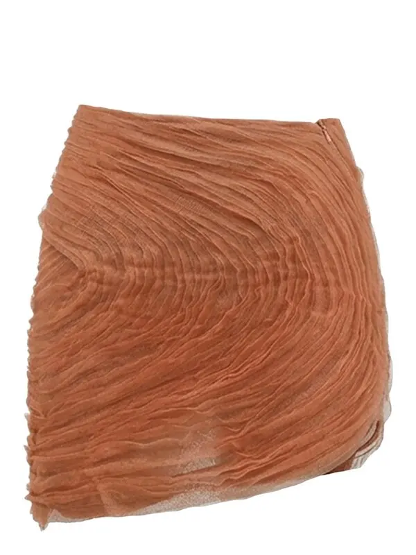 WEISE Duna Textured Mini Skirt - Bronze