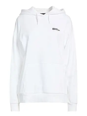 JACK WOLFSKIN Organic Cotton-blend Hooded Sweatshirt - White