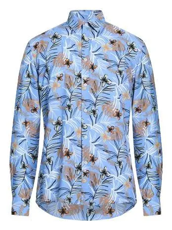 DANIELE ALESSANDRINI Shirt Size Viscose - Blue