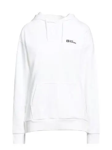 JACK WOLFSKIN Hooded Organic Cotton Sweatshirt - White