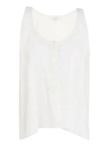 Crossley Light Cotton, Linen, And Silk Top - Grey