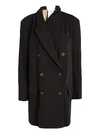 UMA WANG Cotton Overcoat And Trench Coat - Black