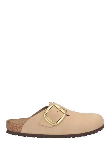 BIRKENSTOCK Mules & Clogs In Leather - Sand
