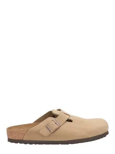 BIRKENSTOCK Boston Leather Clogs - Beige