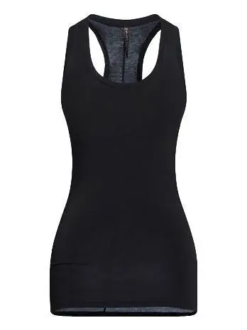 MANILA GRACE Tank Top Viscose Elastane Jersey - Black
