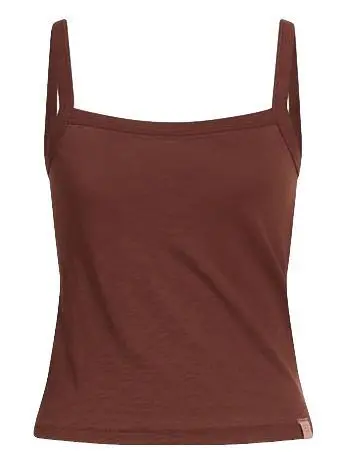 Rag & Bone Cotton Jersey Tank Top - Brown