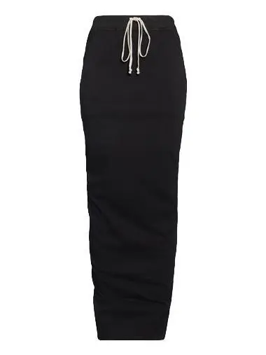 Rick Owens Maxi Cotton Skirt - Black