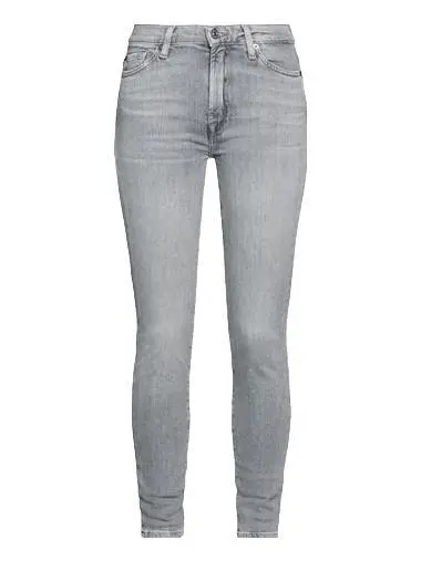 7 For All Mankind Jeans In Cotton And Elastane - Grey