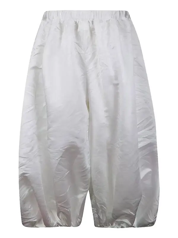 Comme Des Garçons Elasticated-waist Balloon Trousers - White