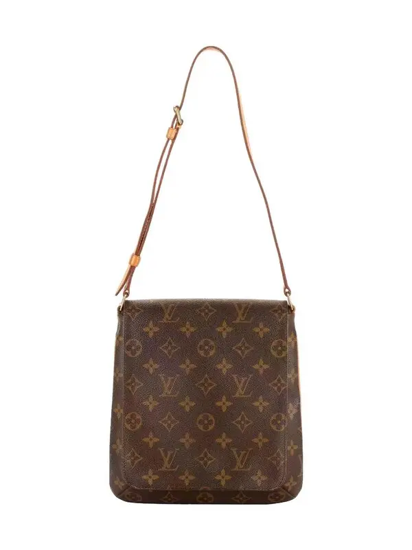 LOUIS VUITTON Monogram Musette Tango Shoulder Bag - Brown
