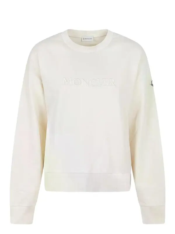 Moncler Logo-embroidered Sweater - Neutrals