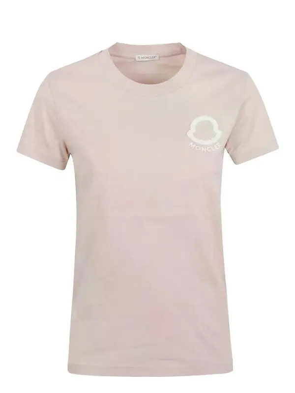 Moncler Logo-patch T-shirt - Pink