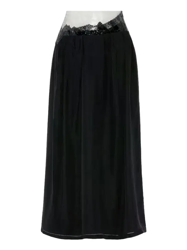 MAISON MARGIELA Zip-fastening Midi Skirt - Black