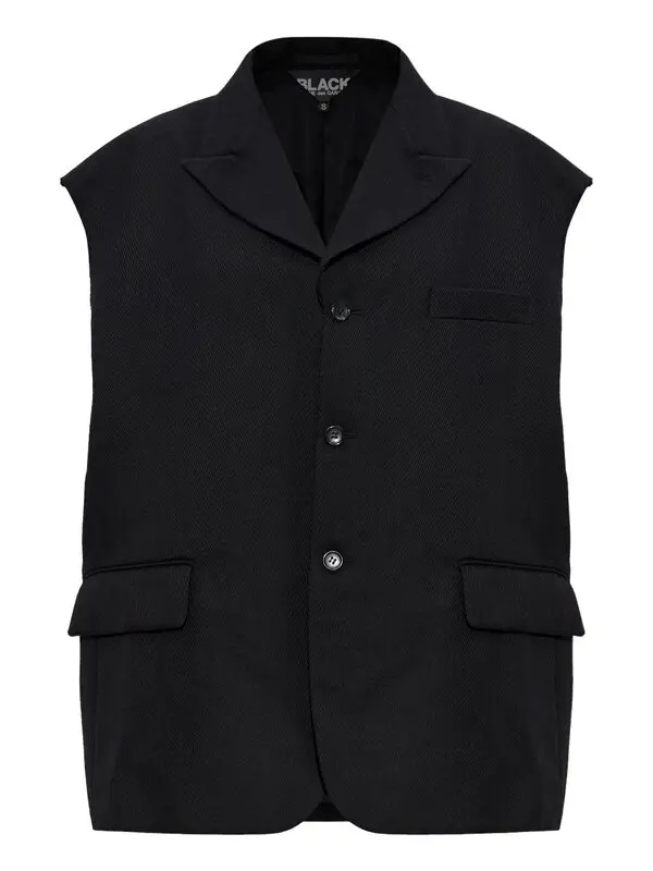 Comme Des Garçons Wool Vest - Black