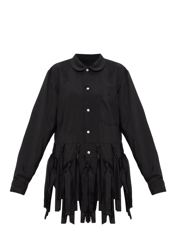 Comme Des Garçons Fringed Shirt - Black