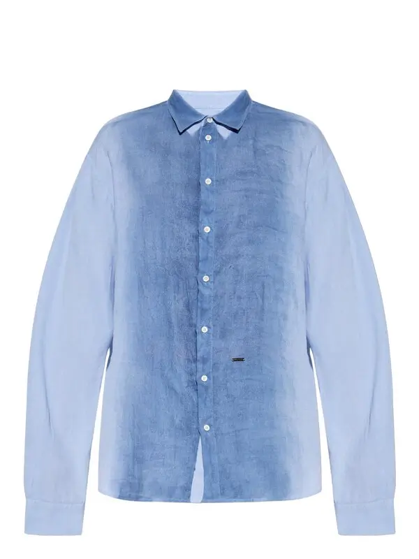 Dsquared2 Linen Shirt - Blue
