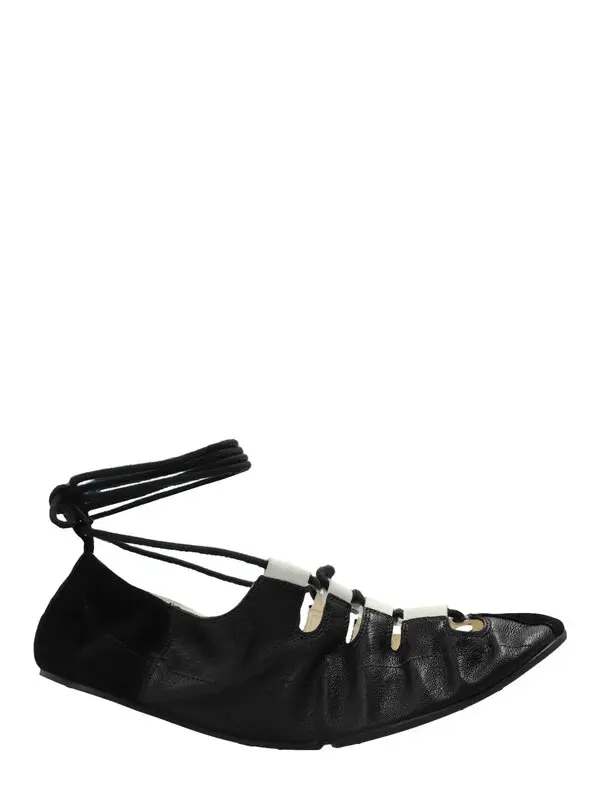 Alaïa Leather Ballet Flats - Black
