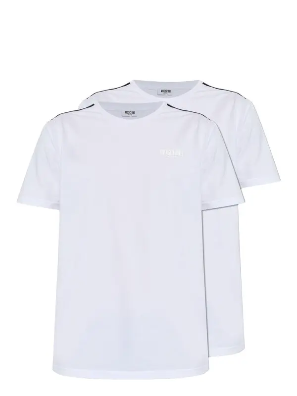 Moschino 2-pack Of T-shirts From The 'active' Line - White
