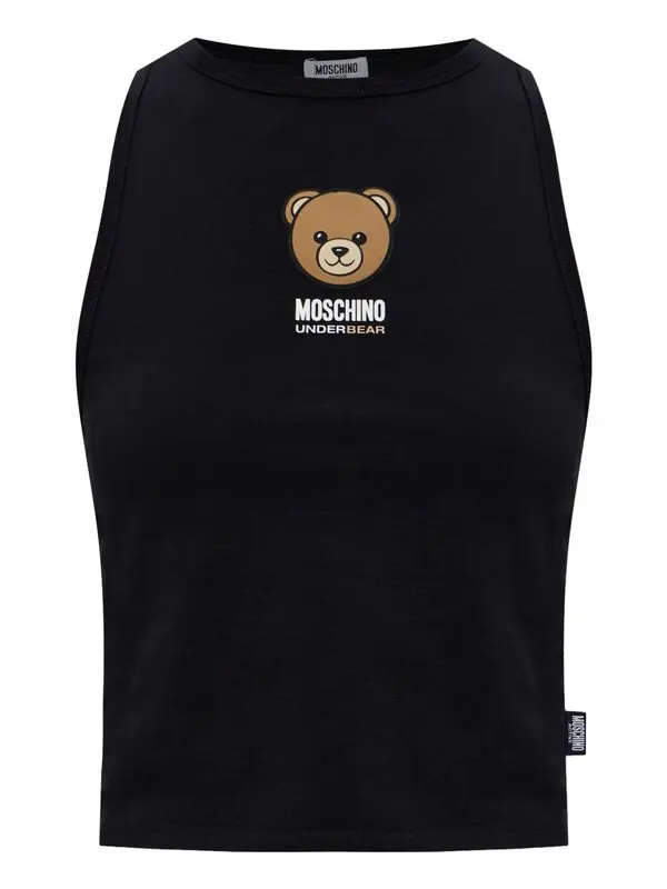 Moschino Active Line Tank Top - Black