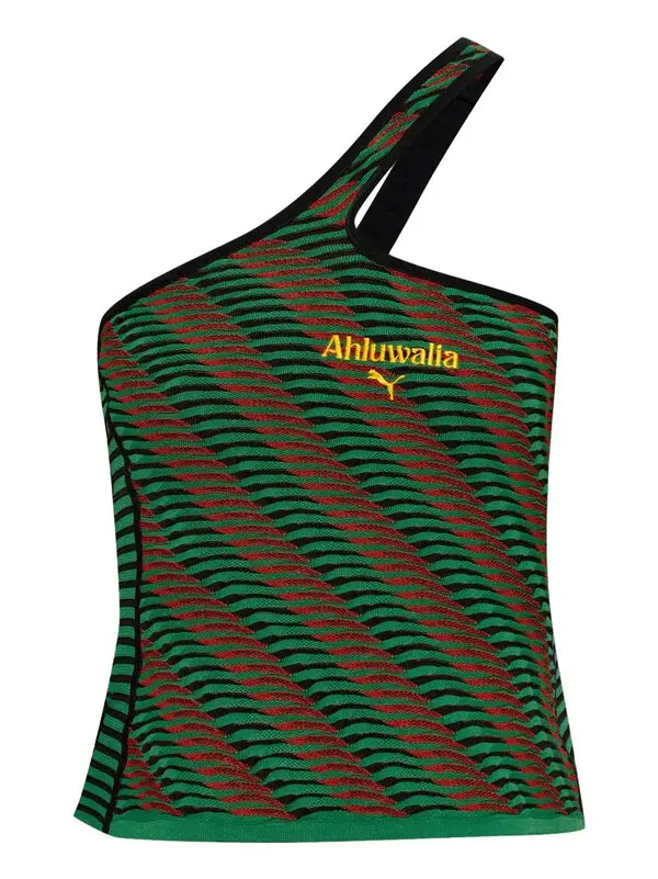 PUMA X Ahluwalia Ss26 Asymmetrical Top - Green