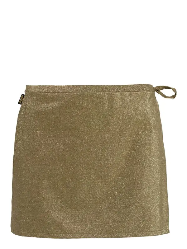 Moschino Short Pareo With Lurex Thread - Gold