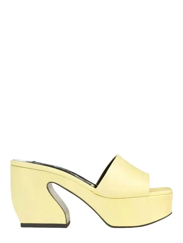 SERGIO ROSSI Platform Sandals - Yellow