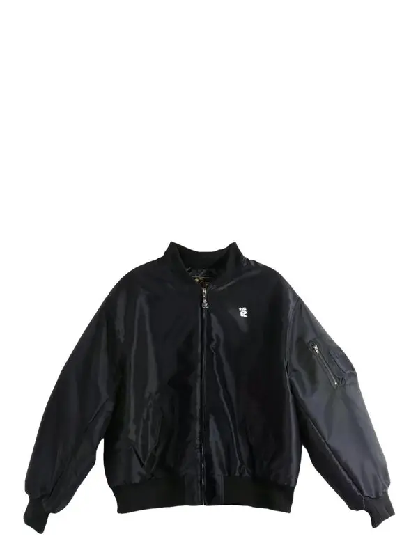 HELLSTAR Logo-patch Zip-up Jacket - Black