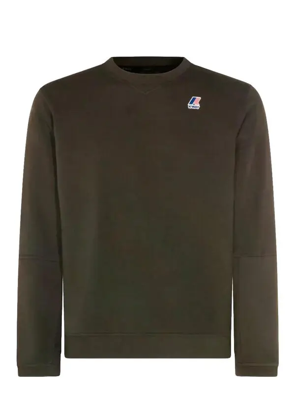 K-WAY Logo-patch Sweater - Brown
