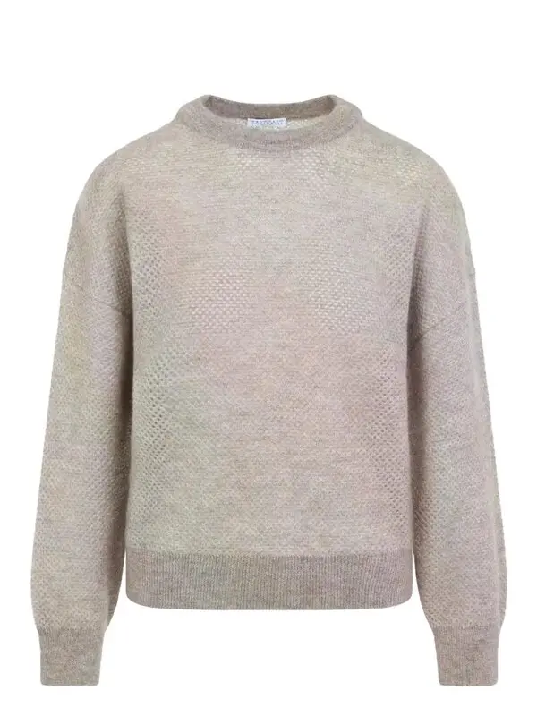 Brunello Cucinelli Open-knit Sweater - Neutrals