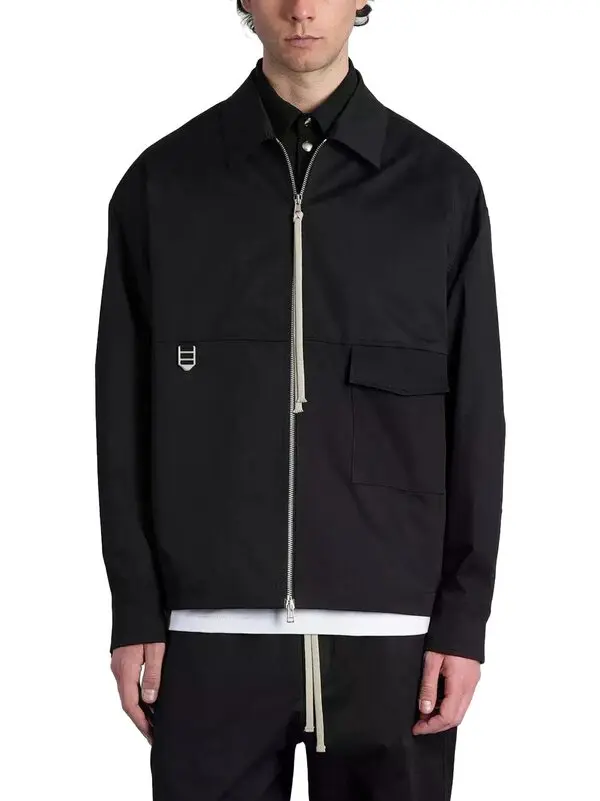 STATE OF ORDER Logo-plaque Zip-up Jacket - Black