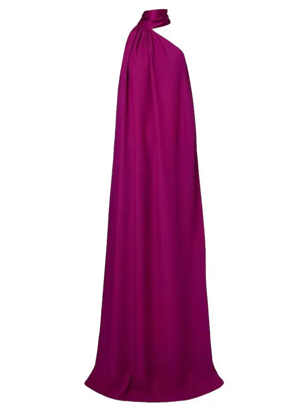 TALLER MARMO Astor Scarf-detail Maxi Dress - Pink