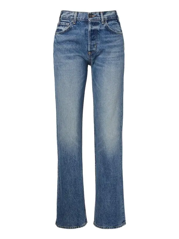 NILI LOTAN Briana Straight Jeans - Blue