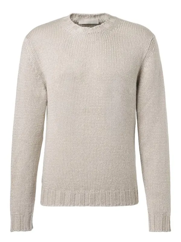 SAMAN AMEL Gio Silk Sweater - Grey
