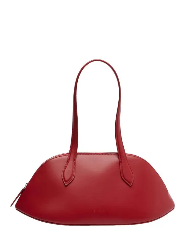 AESTHER EKME Cosmo Medium Leather Bowling Bag - Red
