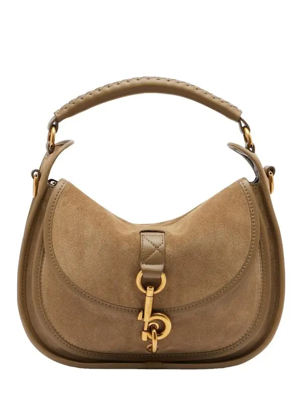 Burberry Clip Messenger Top-handle Bag - Brown