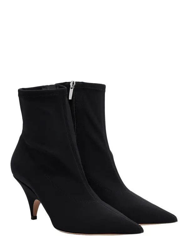 GIANVITO ROSSI Osaka Canvas Ankle Boots - Black