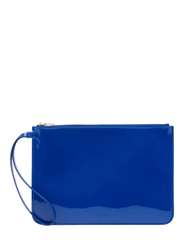 TOM FORD Patent Leather Clutch - Blue