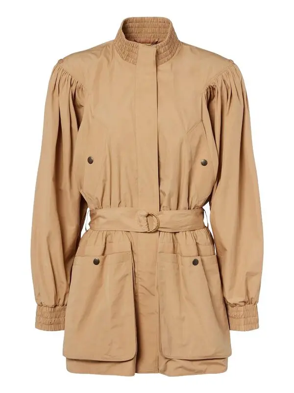 Chloé Cotton Poplin Trench Coat - Beige