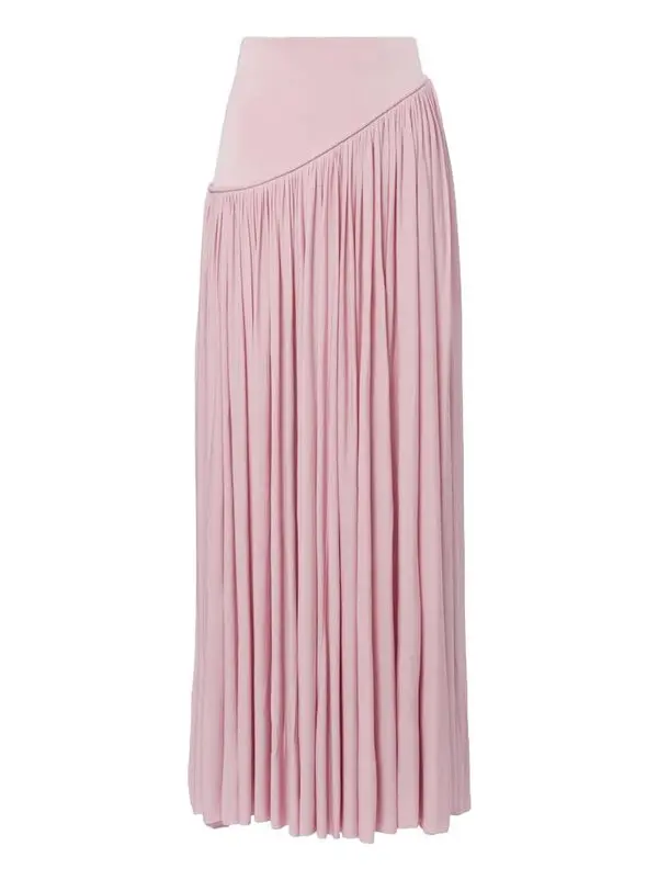 Zimmermann Alchemy Asymmetric Jersey Maxi Skirt - Pink