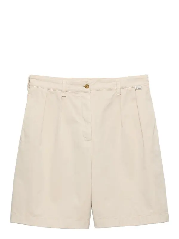 Prada Old Gabardine Bermuda Shorts - Neutral
