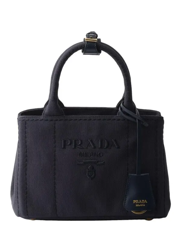 Prada Jardinière Cotton Canvas Mini-bag - Blue