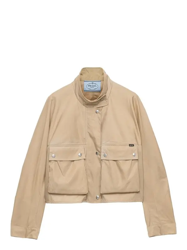 Prada Washed Re-nylon Jacket - Brown