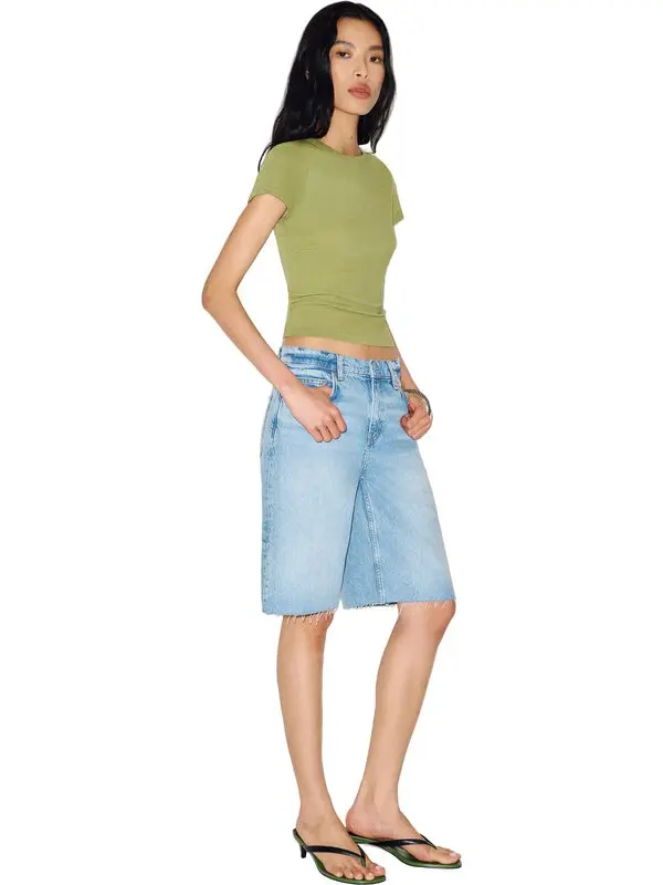 REFORMATION Max Slim T-shirt - Green