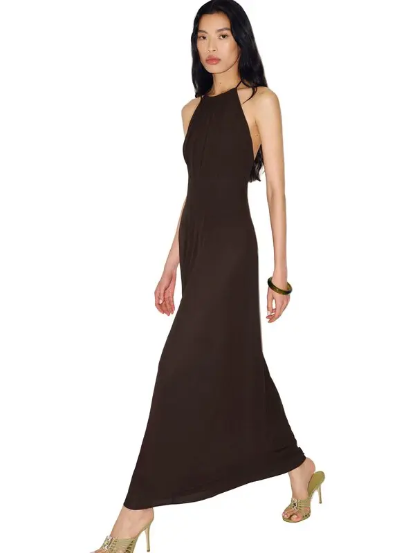 REFORMATION Olga Maxi Dress - Brown