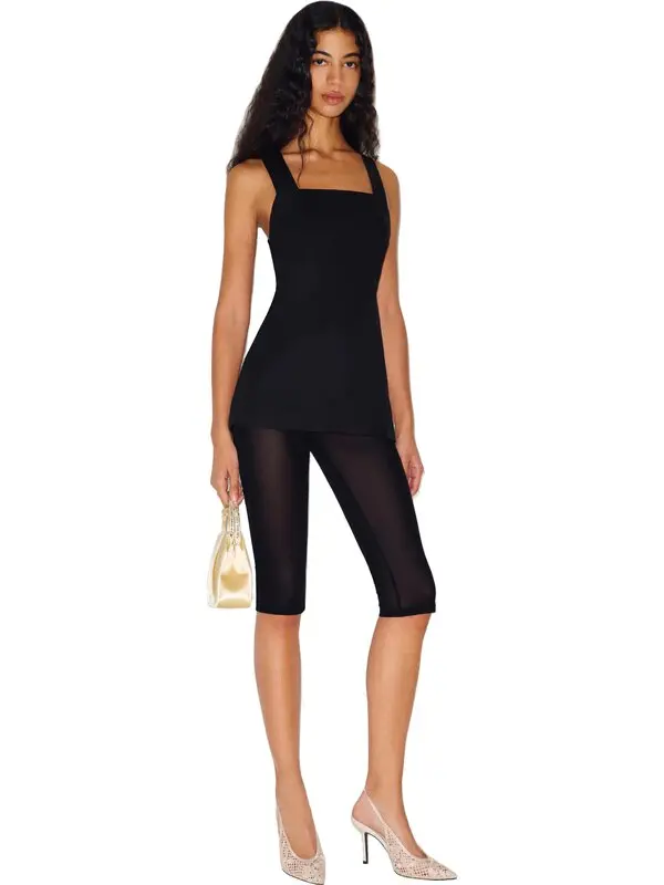 REFORMATION Kalita Linen Top - Black